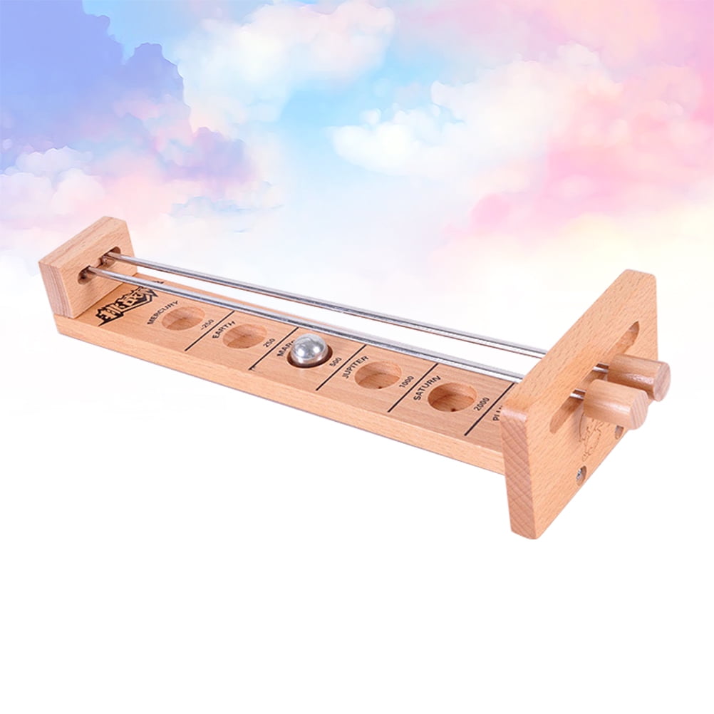 FRCOLOR 1PC Clamping Steel Ball Theme Toy Wooden Hand-eye Cooperation ...