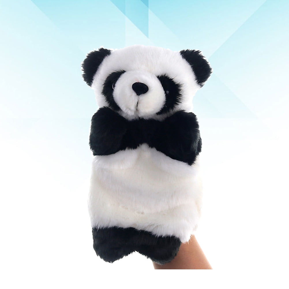FRCOLOR 1Pack Adorable Panda Toy Hand Puppet For Children Playtime ...