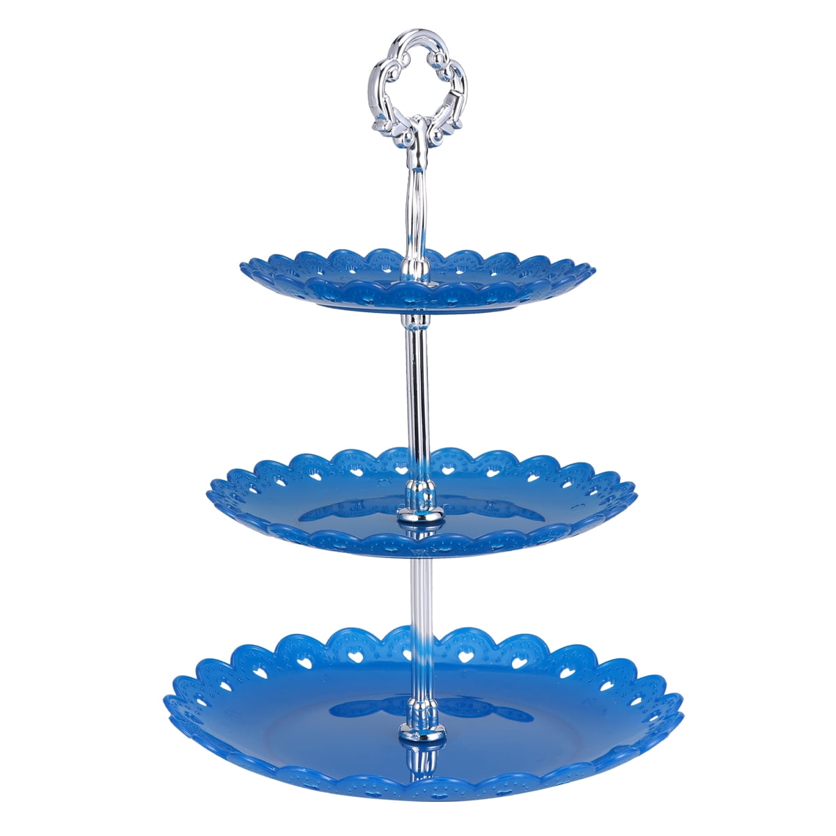 FRCOLOR 1Pack Blue European Style Cake Holder Three-Tier Design For ...