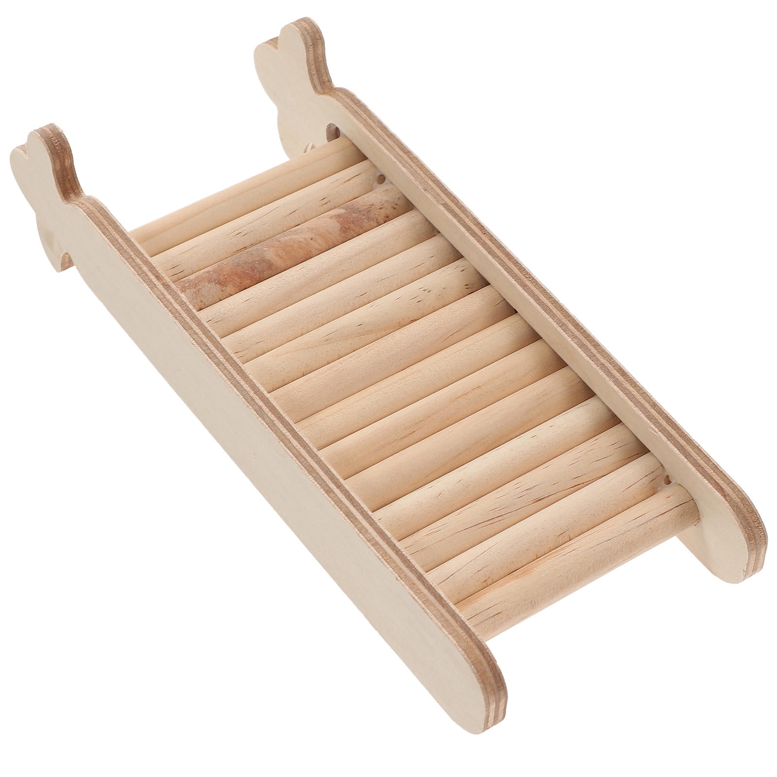 PAMINGONO Hedgehog Training Ladder Natural Wood 1Pcs 7.47X3.14X1.77in ...