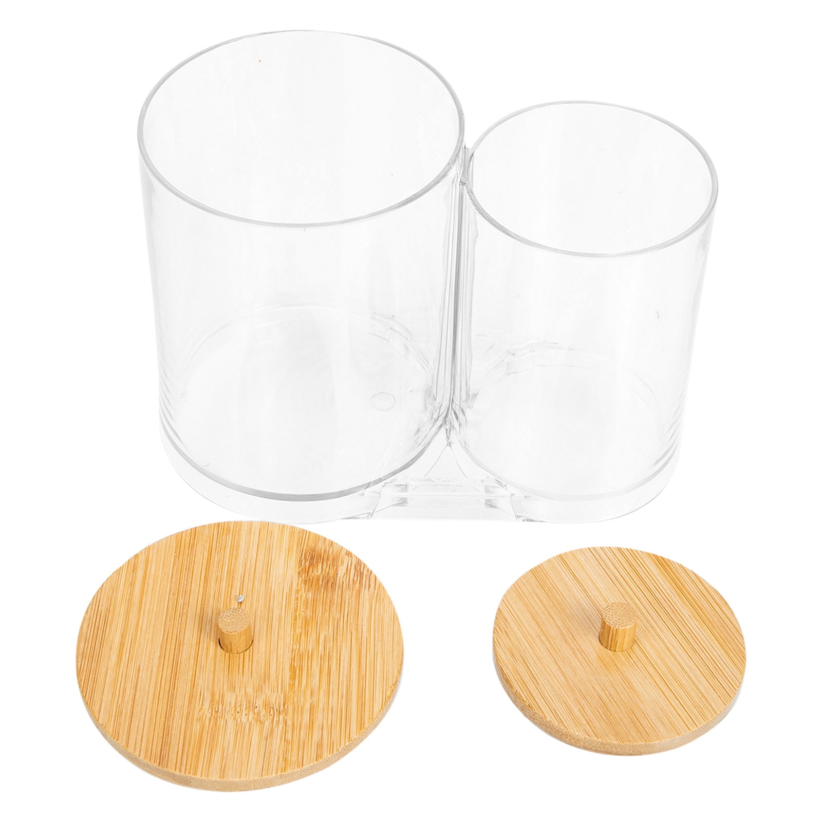 FRCOLOR 1Pack Cotton Pad Container White Plastic Rectangular for Makeup ...