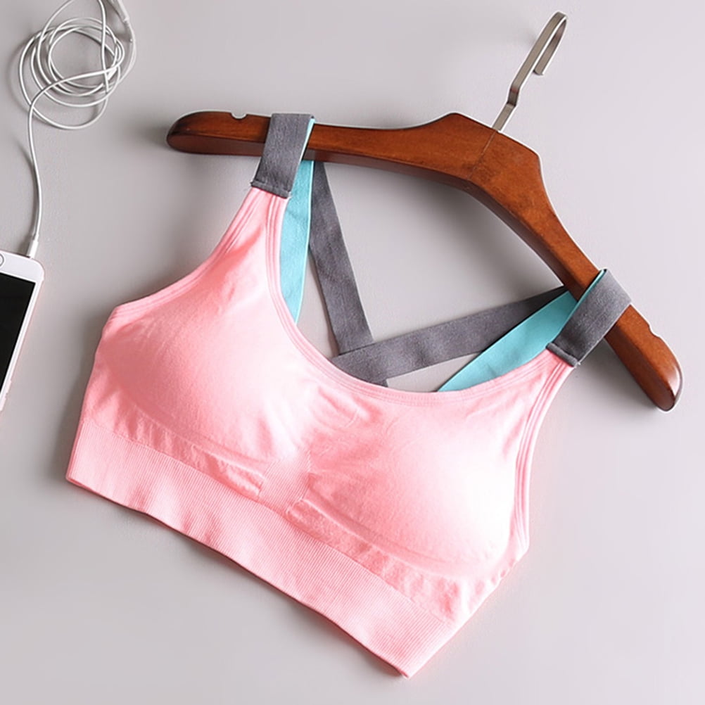 FRCOLOR 1Pack Supportive Non Ladies Bras for Exercise and Yoga ...