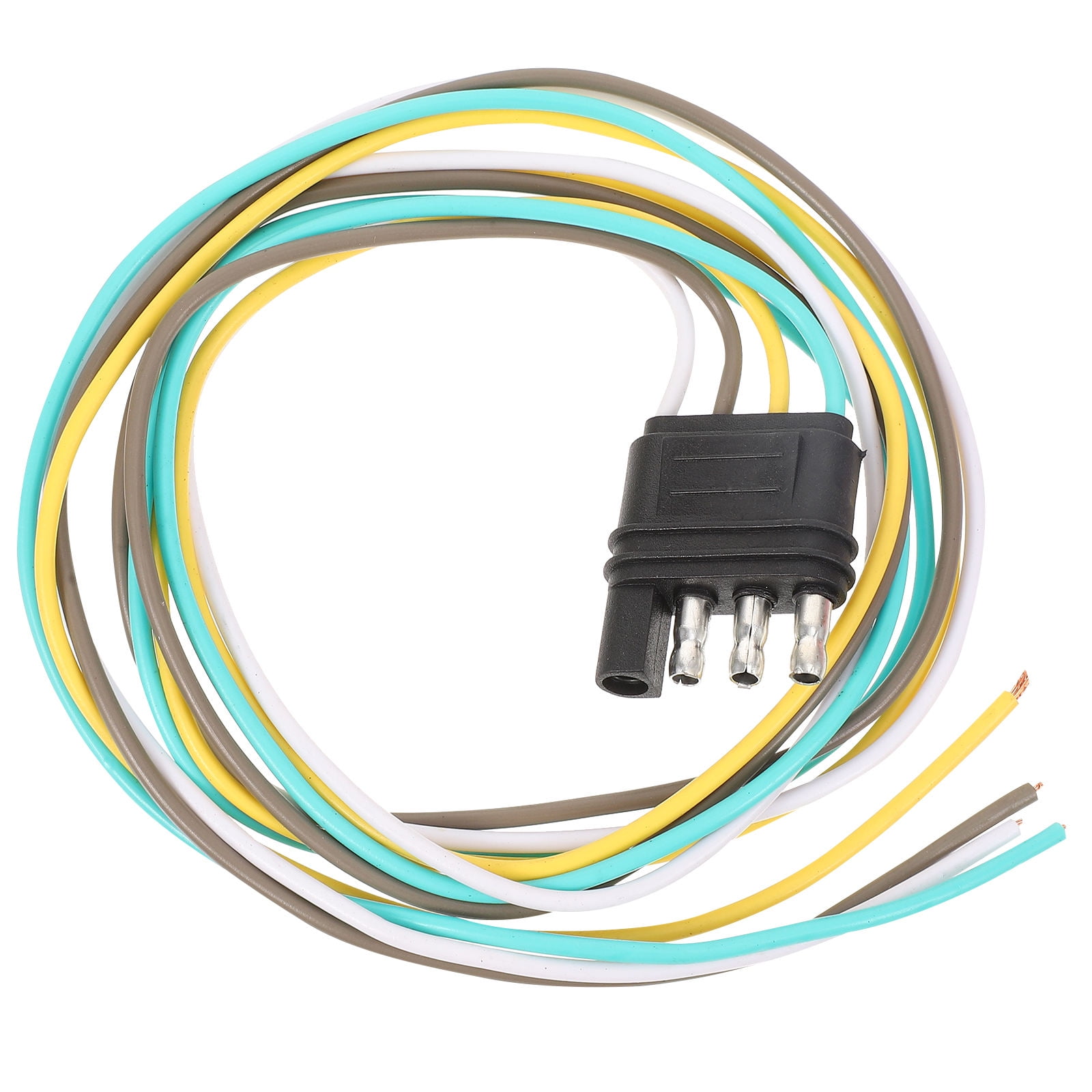 FRCOLOR 1Pack Trailer Plug Adapters 36 Inch Cable Length Assorted Color ...