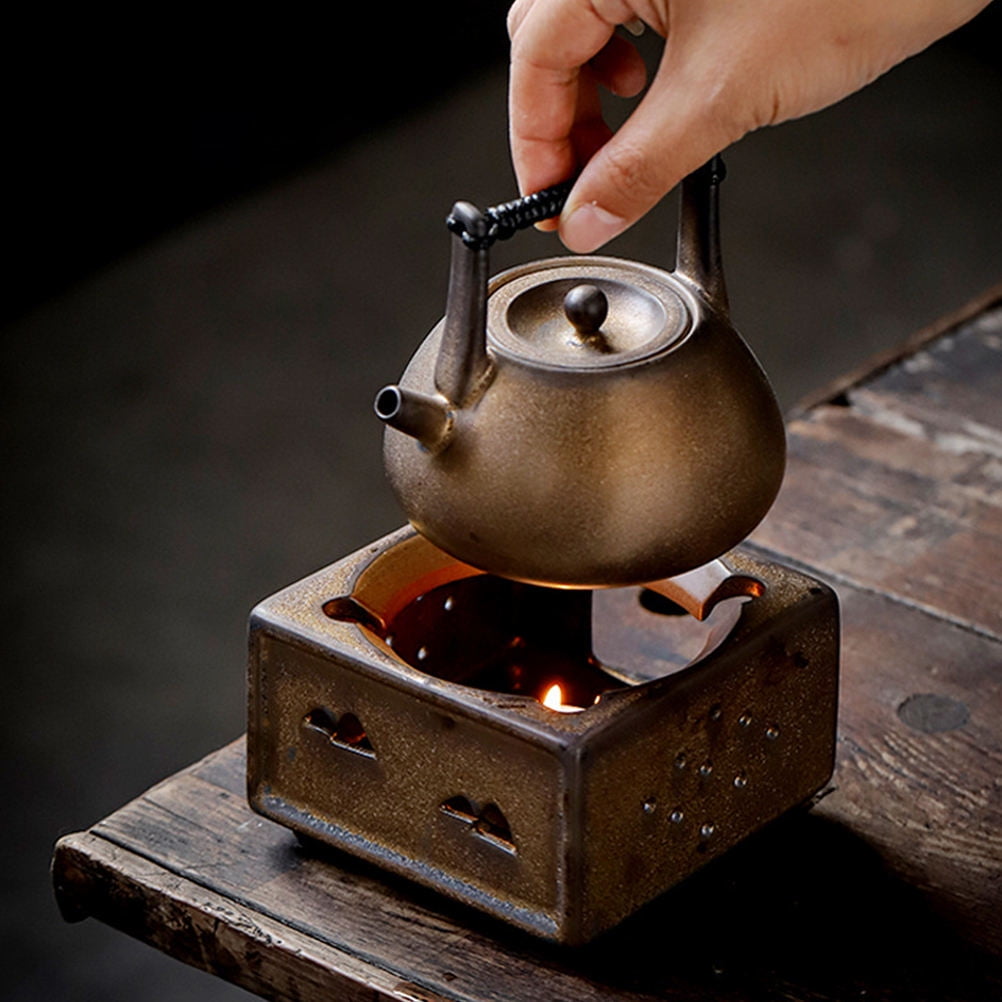 HORIALENCE Simple Style Ceramic Teapot Heater for Tea Lovers 1Set ...