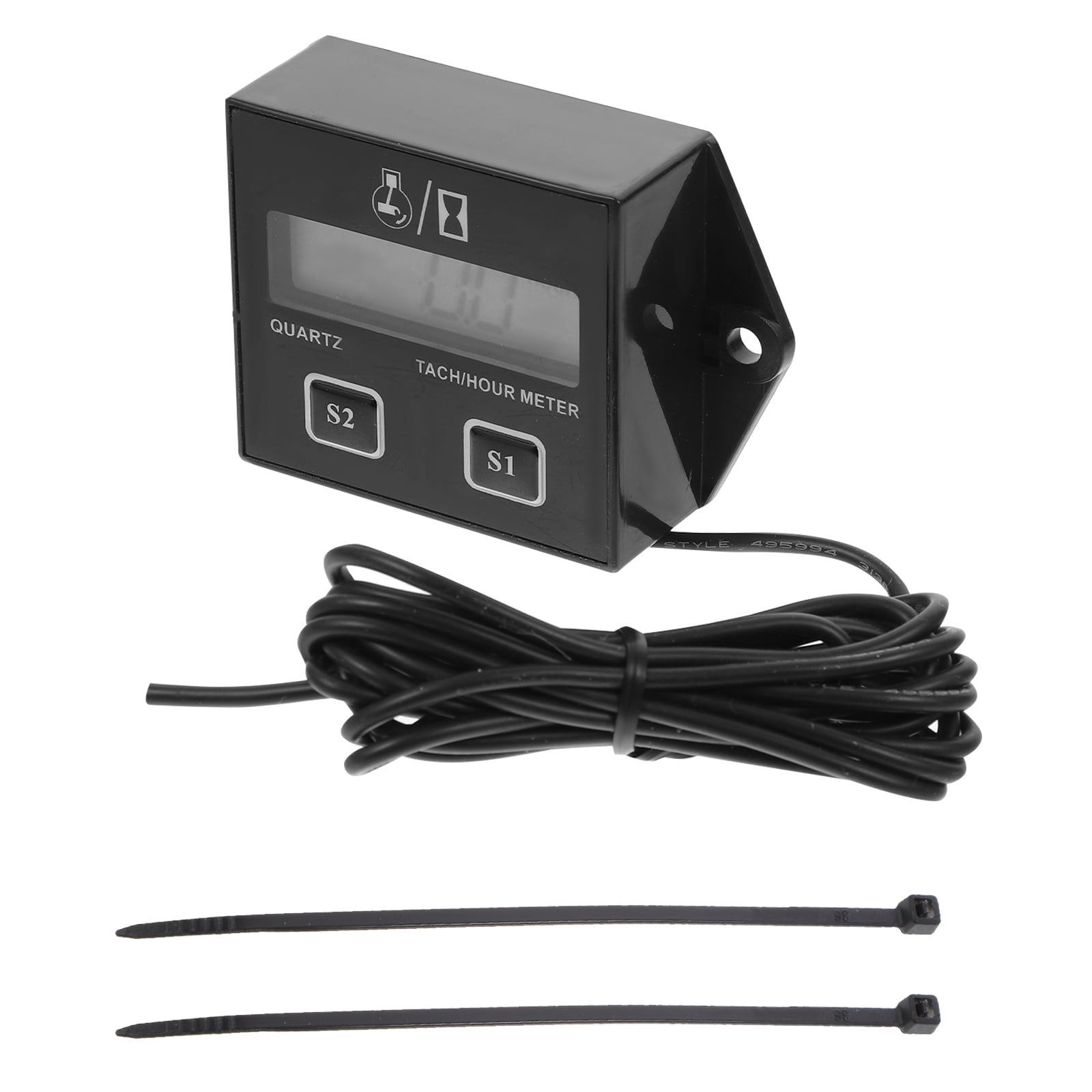 FRCOLOR 1Pc Portable LCD Display Spark Plugs Tach Hour Meter Tachometer ...