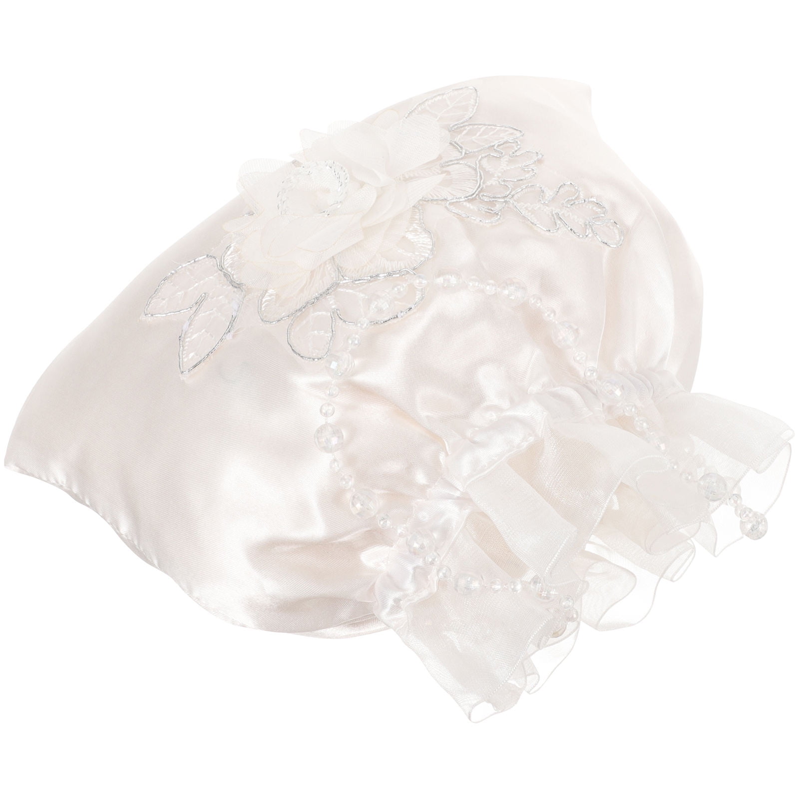 FRCOLOR 1Set Bridal Money Bag White Lace Fabric Square Wedding Supplies ...