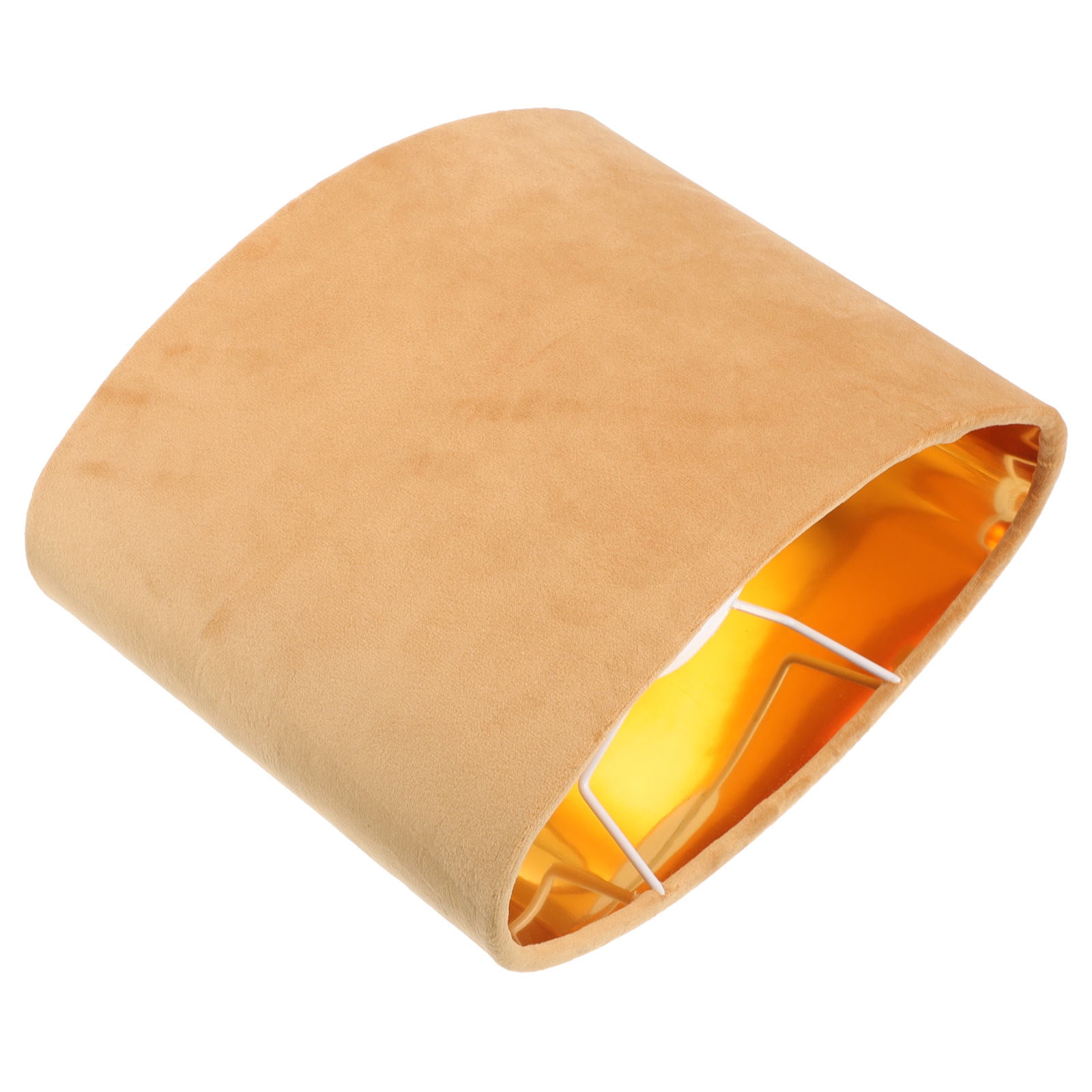 FRCOLOR 1Set Small Drum Lamp Shade Golden Color for Table Lamps 11.4x4 ...
