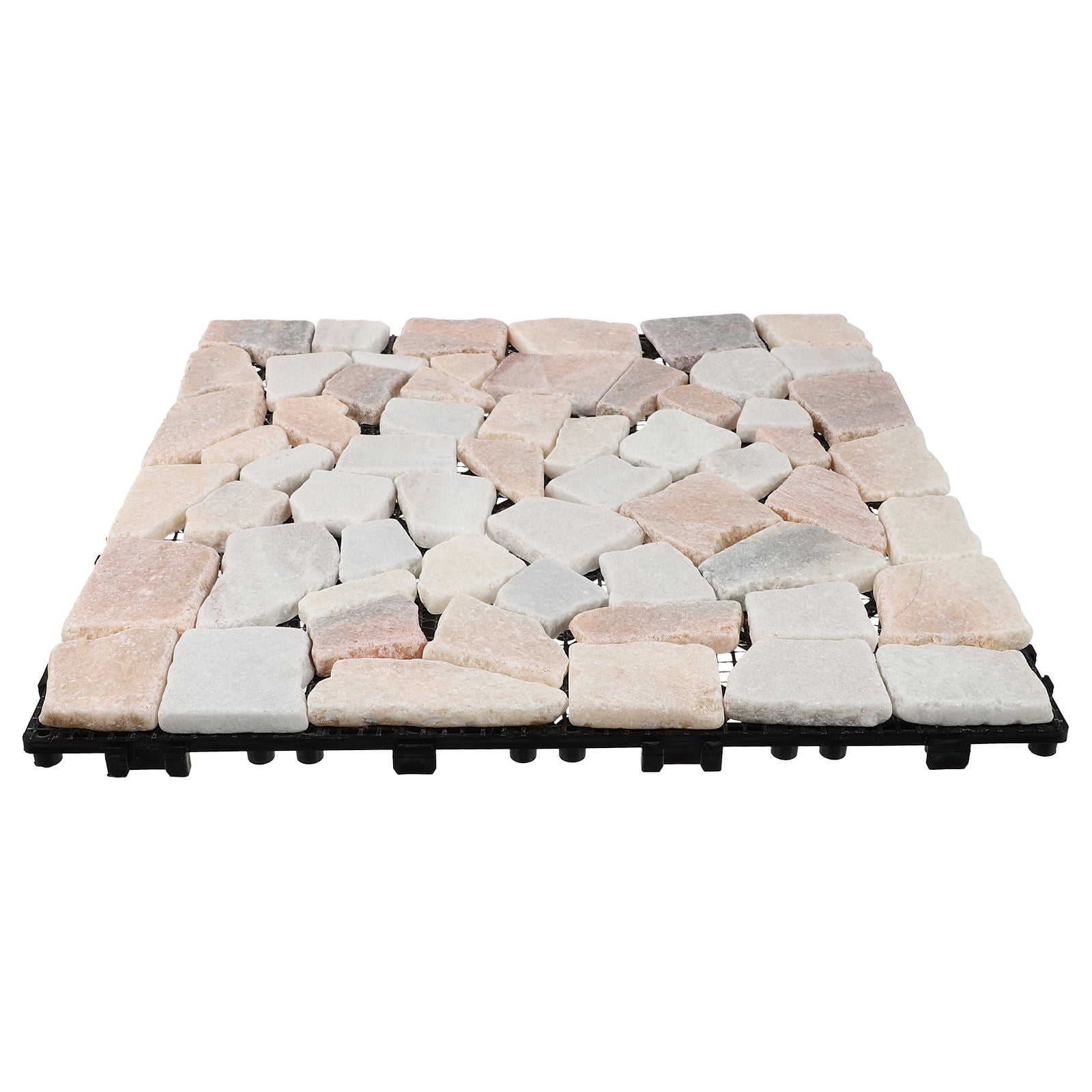 FRCOLOR 1pc Interlocking Real Stone Floor Tile Interlocking Stone Tile ...