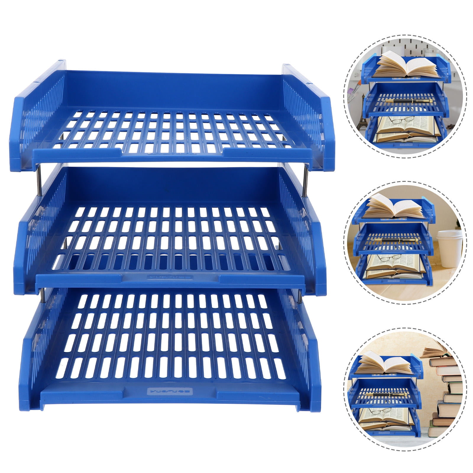 TAILTOSS File Folder Rack Blue Modern Design 1Pack 13.1X10.6X9.9In ...