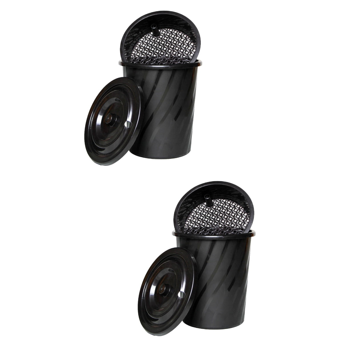 LABSERRON Trash Storage Container Plastic 2Set 10.4*6.9In Kitchen Use ...