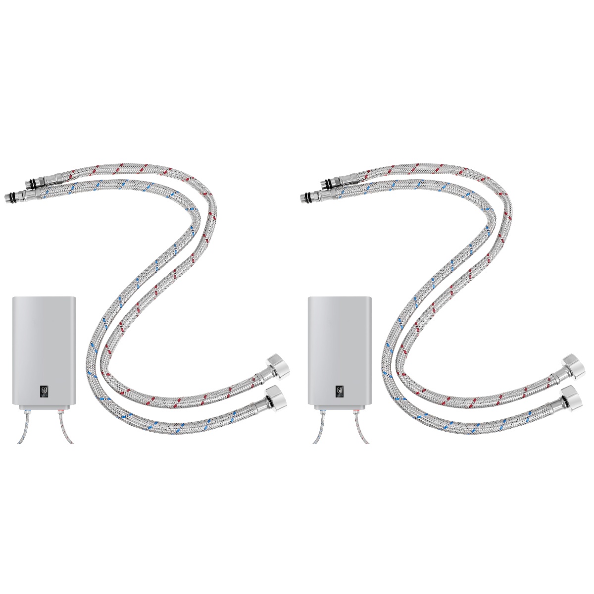 FRCOLOR 2 PCS Faucet Connector Braided Hose Kitchen Sink Water Spigot ...