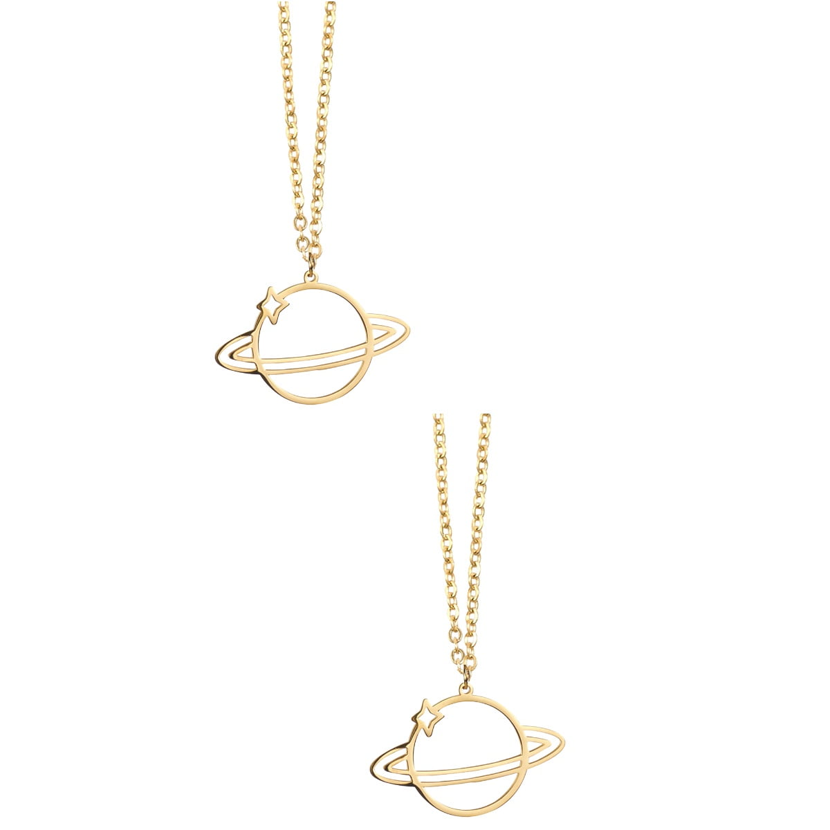 FRCOLOR 2 Pack Moon Graduation Necklace Daily Wear Mother Miss ...