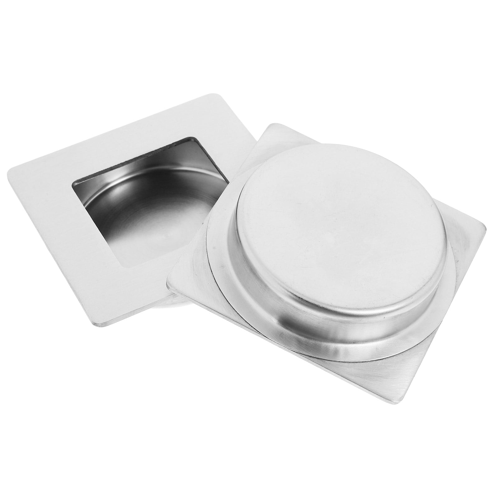 FRCOLOR 2 Pack Stainless Steel Recessed Sliding Door Handles, Square ...