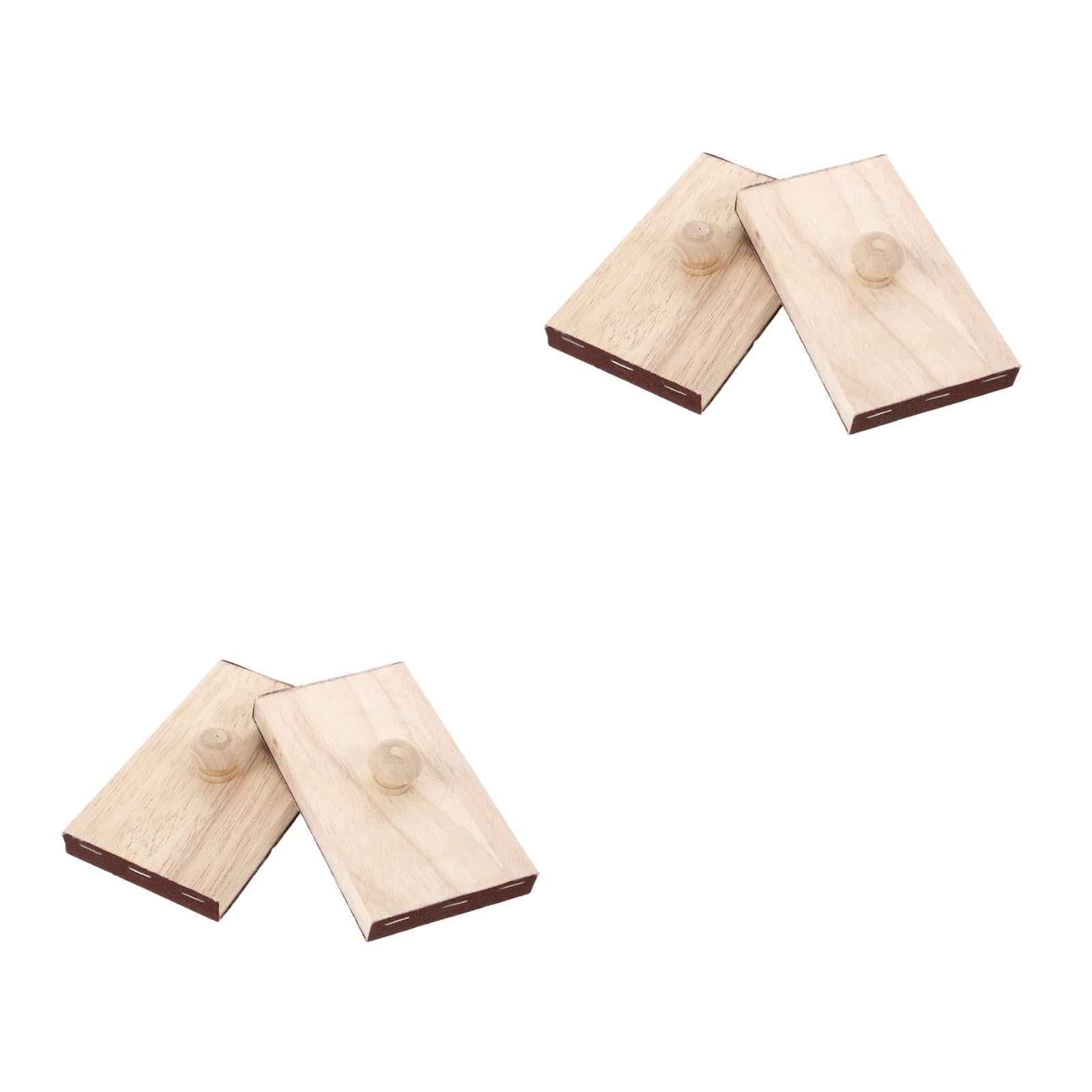 FRCOLOR 2 Pairs Funny Wooden Castanet Clapper Percussion Instrument ...