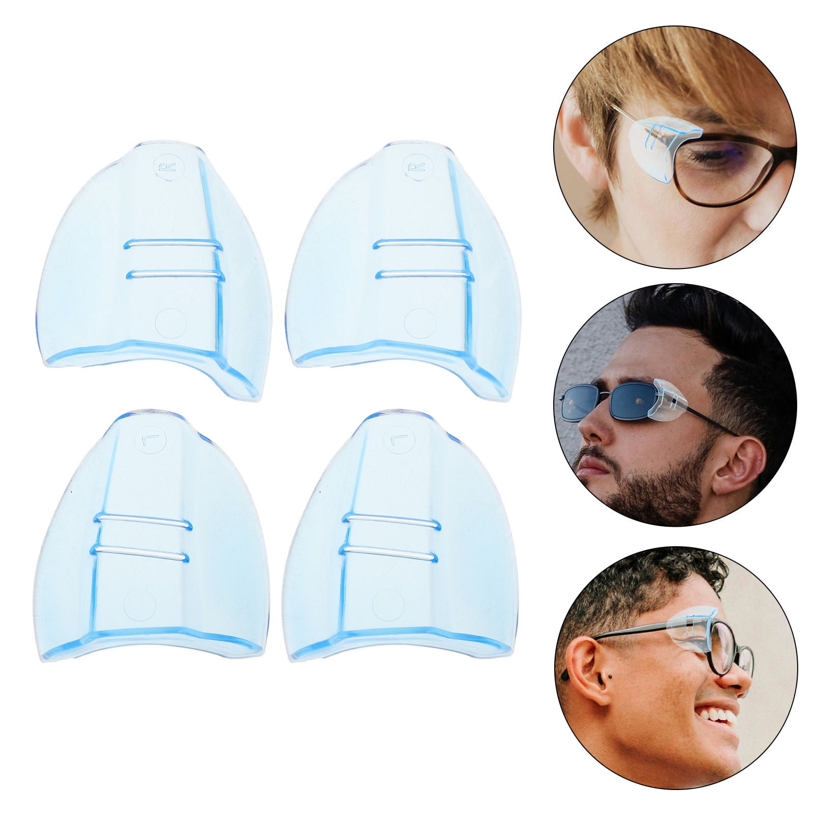 FRCOLOR 2 Pairs Glasses Safety Shields Wing Protection Plate Miss Work ...