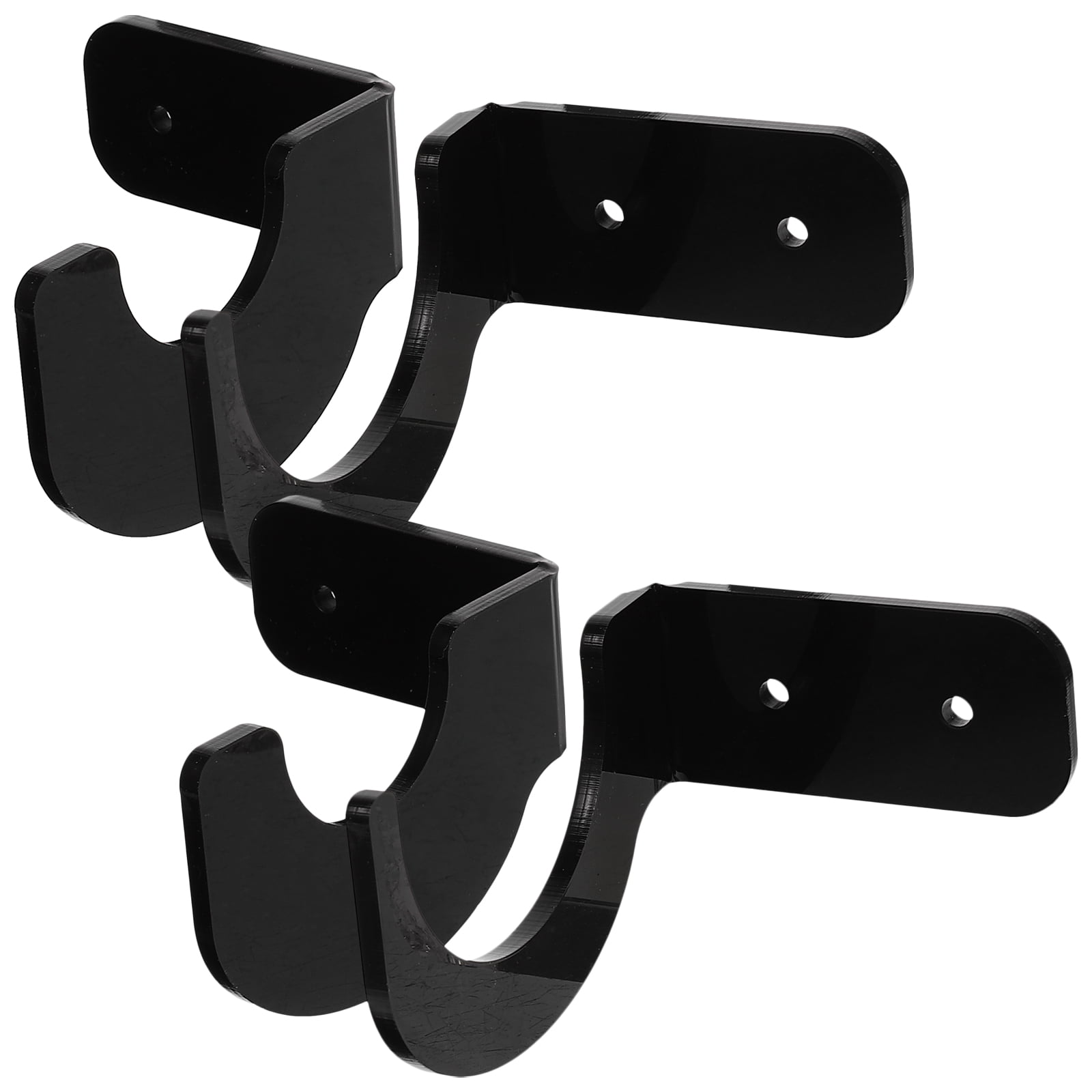 WRISTBIQUE Bat Hanger Acrylic Black 2Pairs 3.1X2.4X2In - Walmart.com