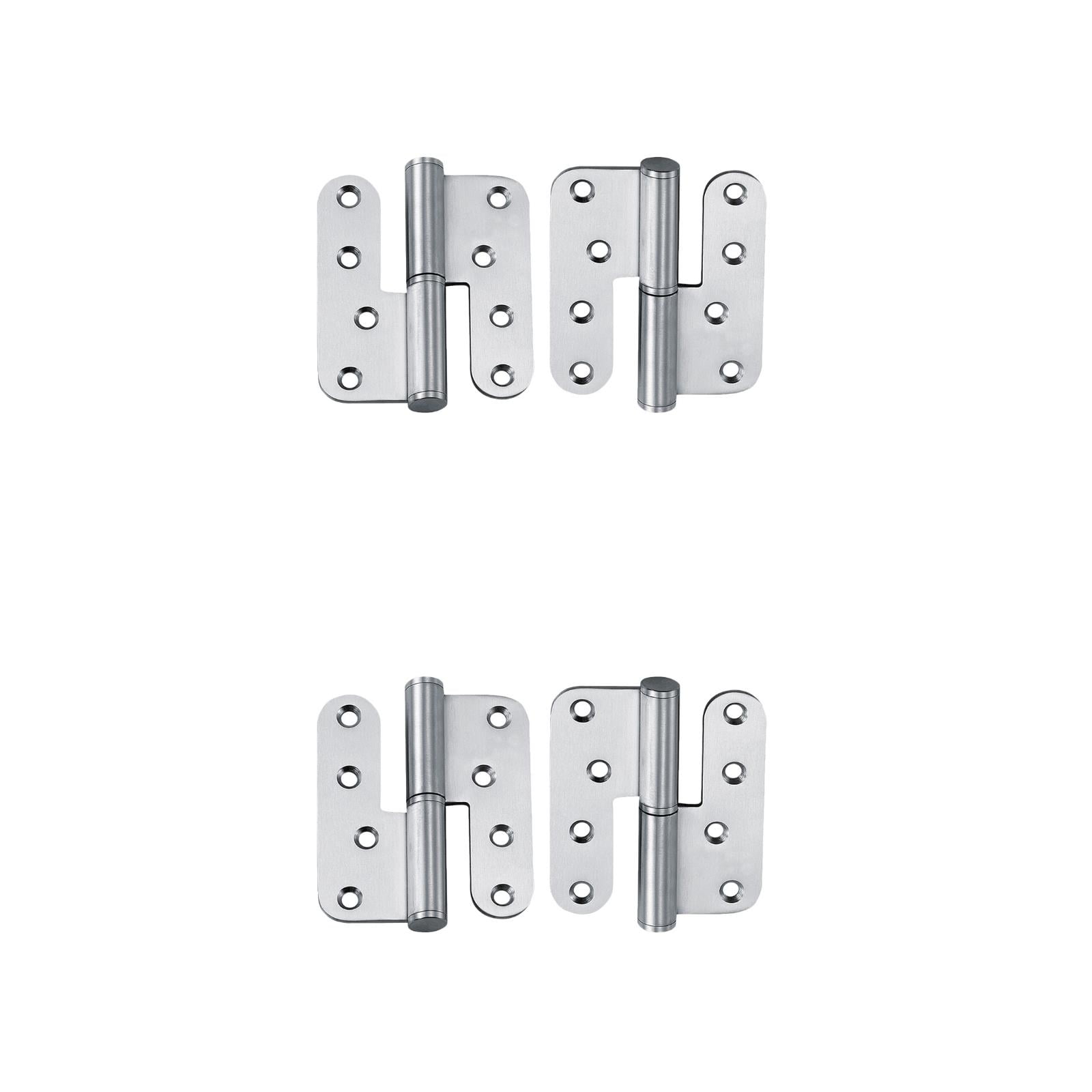 FRCOLOR 2 Pairs Stainless Steel Door Hinges Decorative Furniture Heavy ...