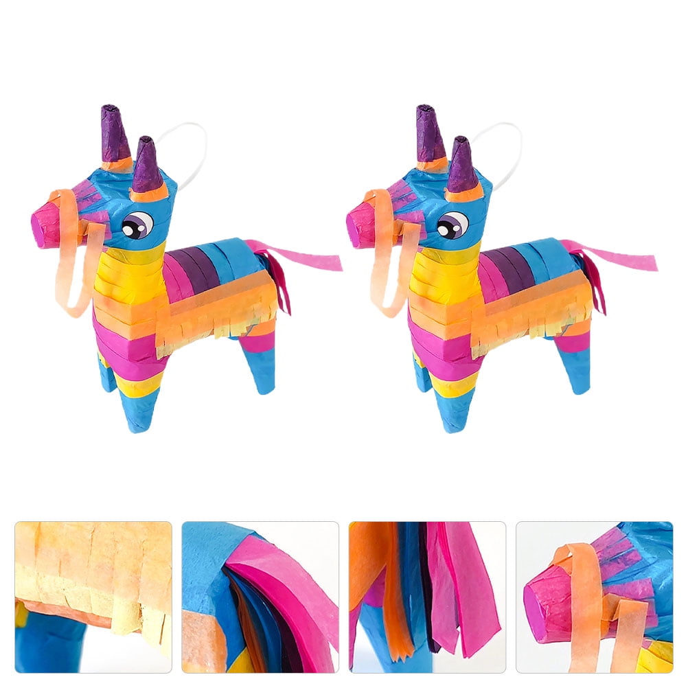 WRISTBIQUE Mexican Fiesta Decor Paper Pinata Toy For Cinco De Mayo 2Set ...