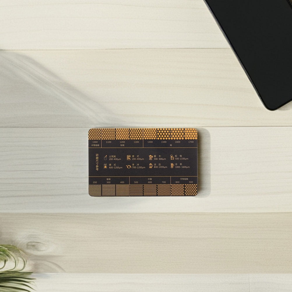 FRCOLOR 2 Pcs Coffee Ground Measuring Rulers Grind Reference Chart ...