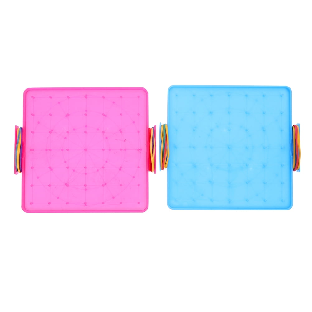 TAILTOSS Assorted Color Double Sided Geoboard for Kids Educational Tool ...