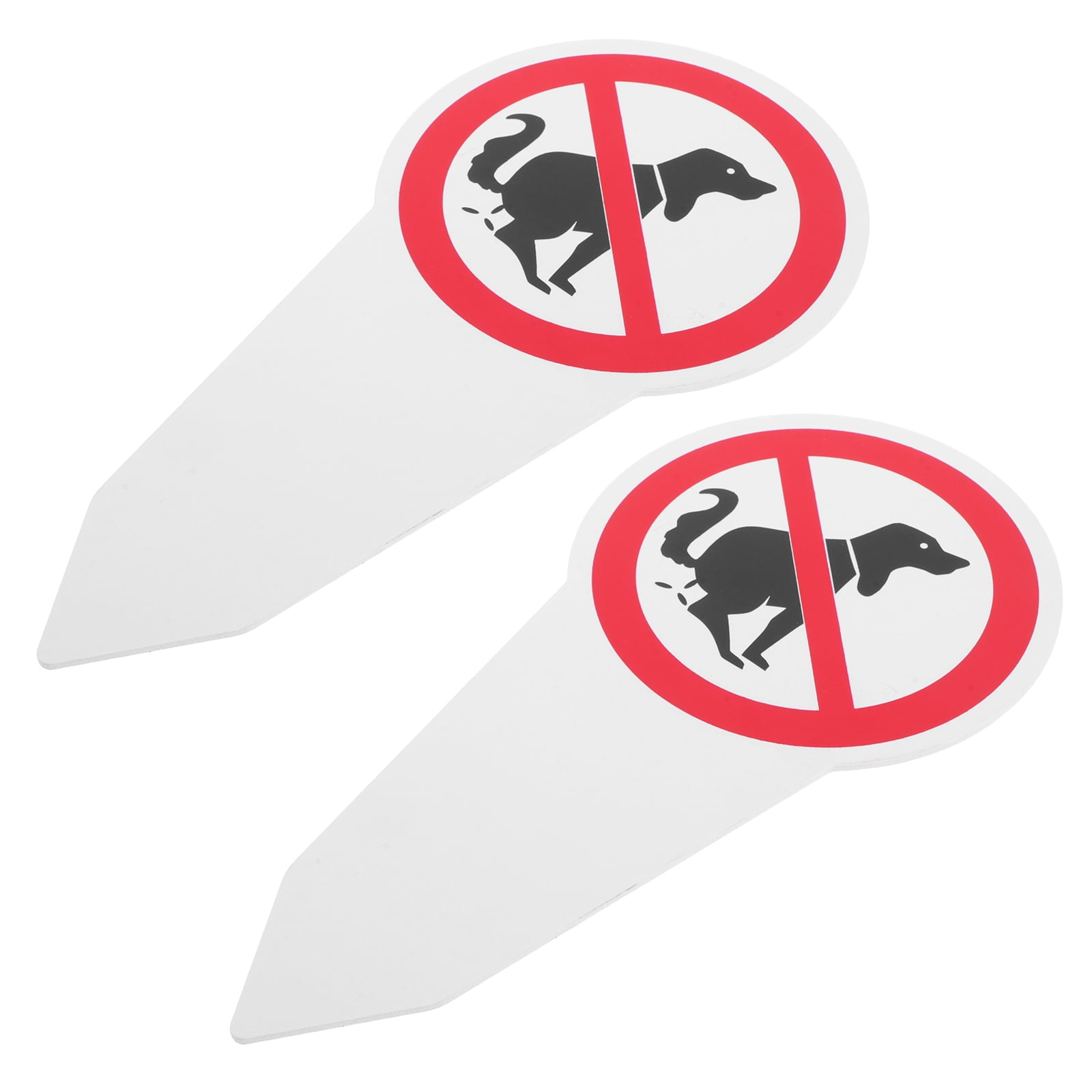FRCOLOR 2 Pcs Dog Poop Caution Sign Stop Warning Signs No Pooping ...
