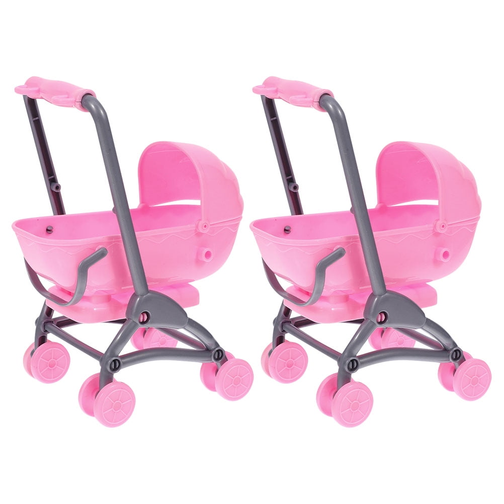 FRCOLOR 2 Pcs Doll Stroller for Toddlers 1-3 Baby Dolls Toy Kids ...
