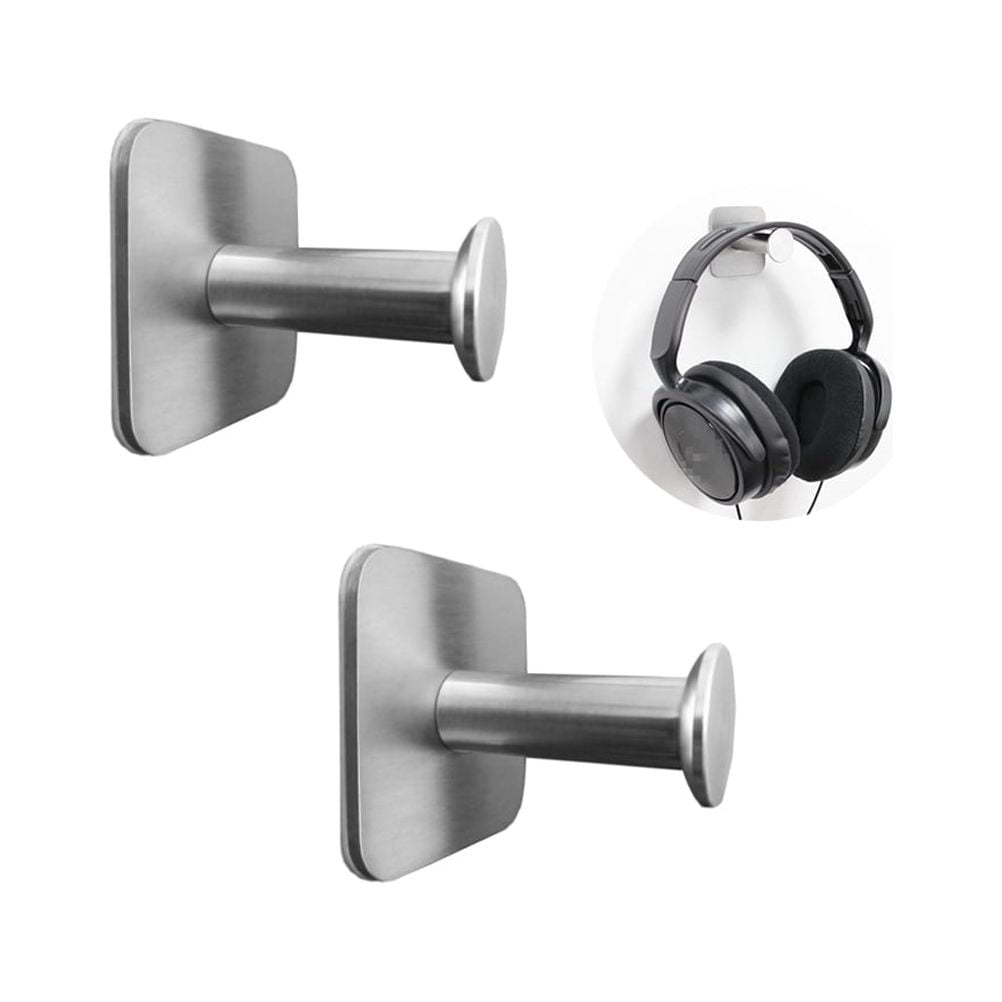 FRCOLOR 2 Pcs Extensible Headphone Stand Holder Stainless Steel Stick ...