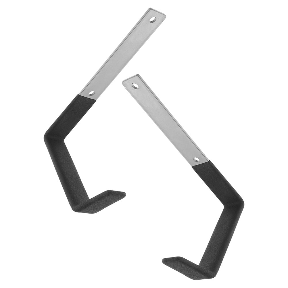 FRCOLOR 2 Pcs Flat Steel Hook Universal Rust Remover Garage Storage ...