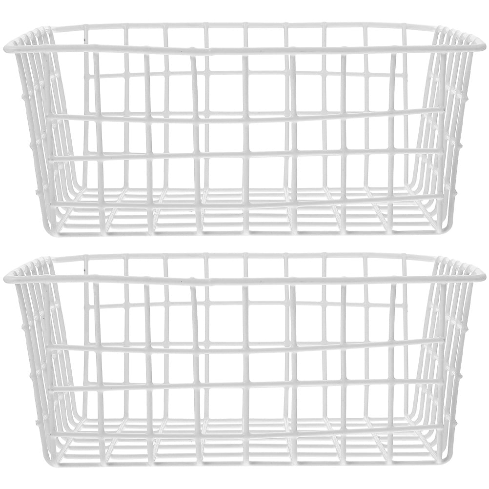 FRCOLOR 2 Pcs Fridge Storage Containers Basket Freezer Bins Upright ...