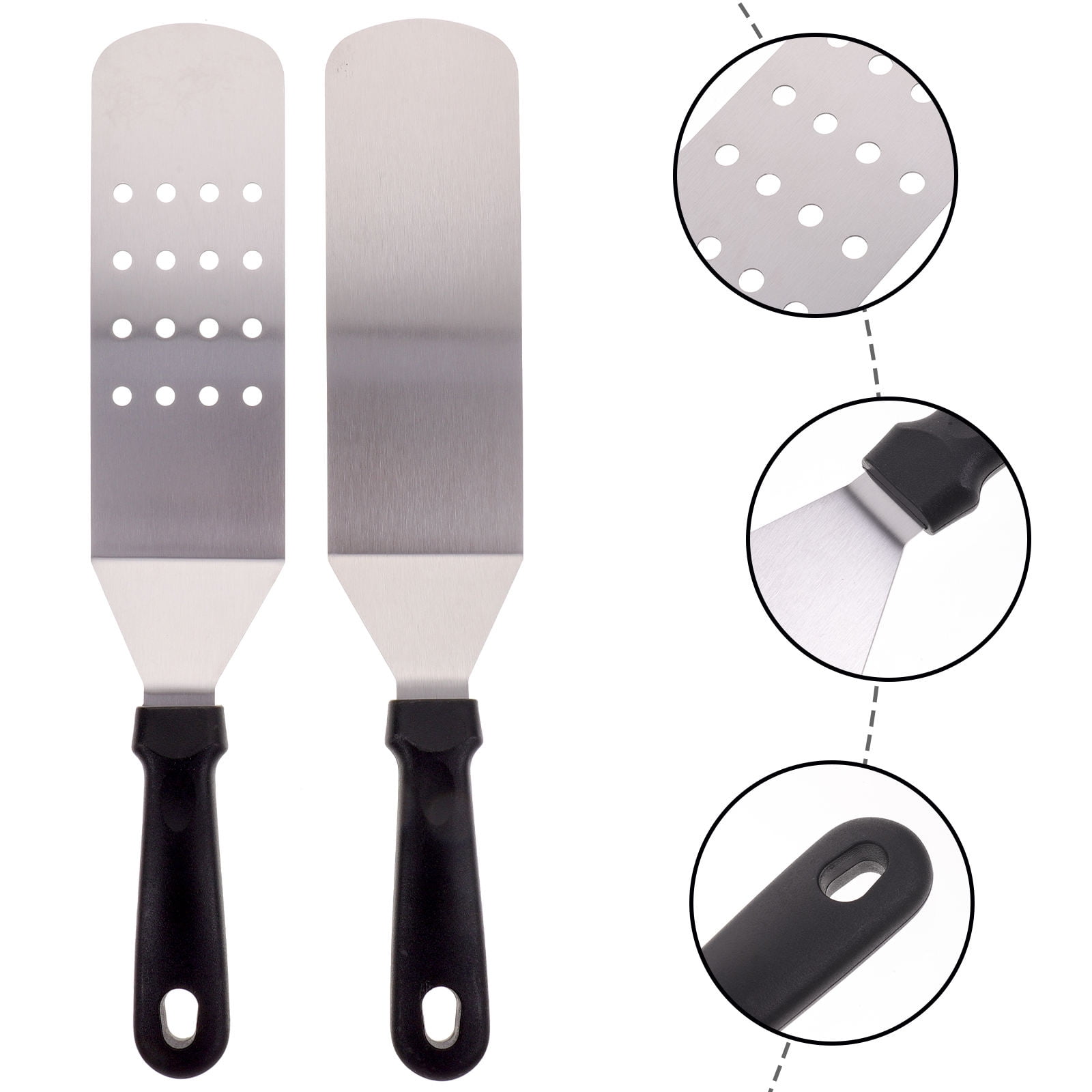 FRCOLOR 2 Pcs Frying Spatula Set Slotted Cookware Griddle Skillet ...