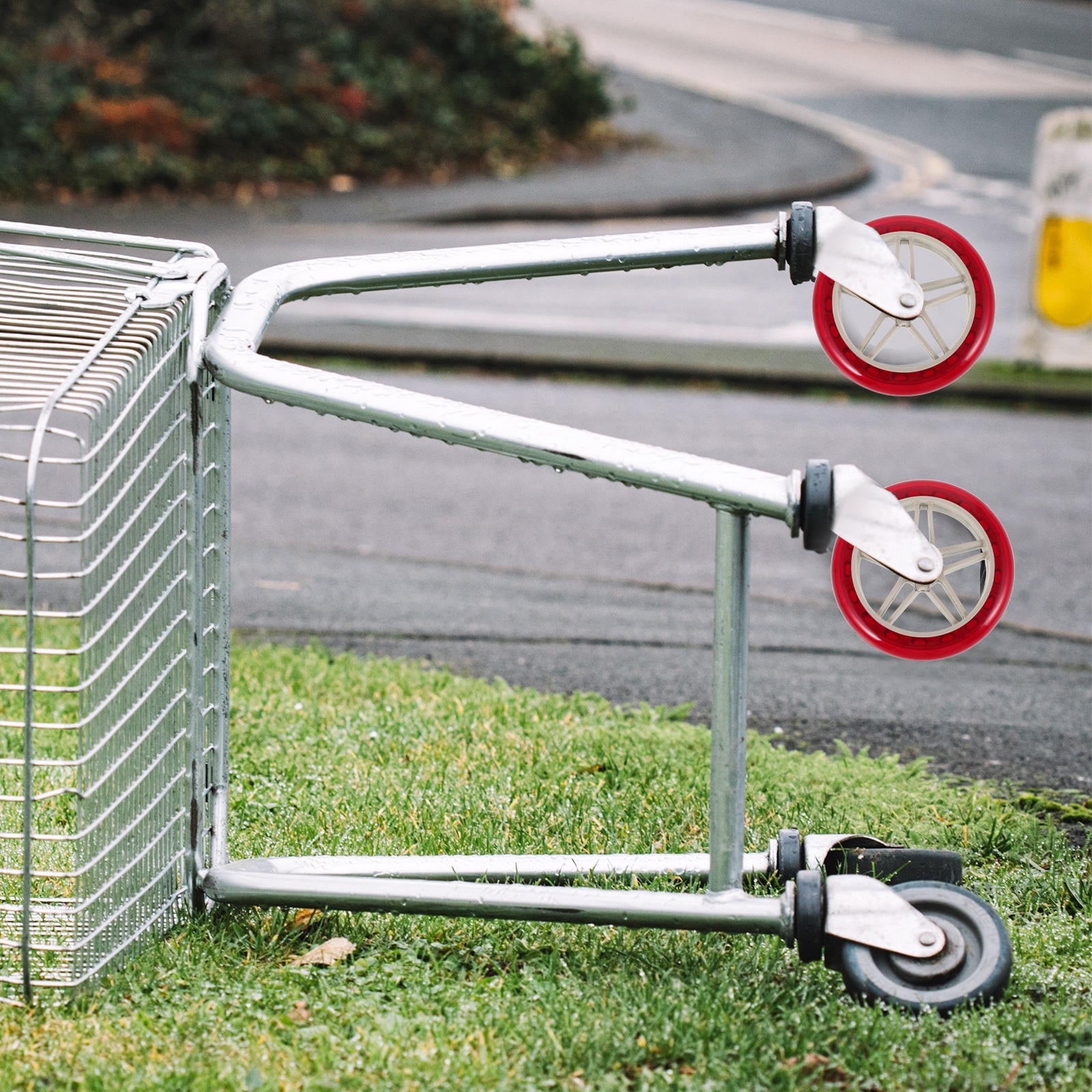 FRCOLOR 2 Pcs Grocery Trolley Wheels Rolling Cart Market Utility Travel ...