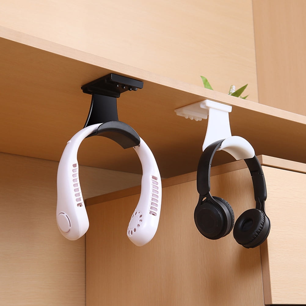 FRCOLOR 2 Pcs Headset Hangers Storage Racks Wall Mount Headphone under ...