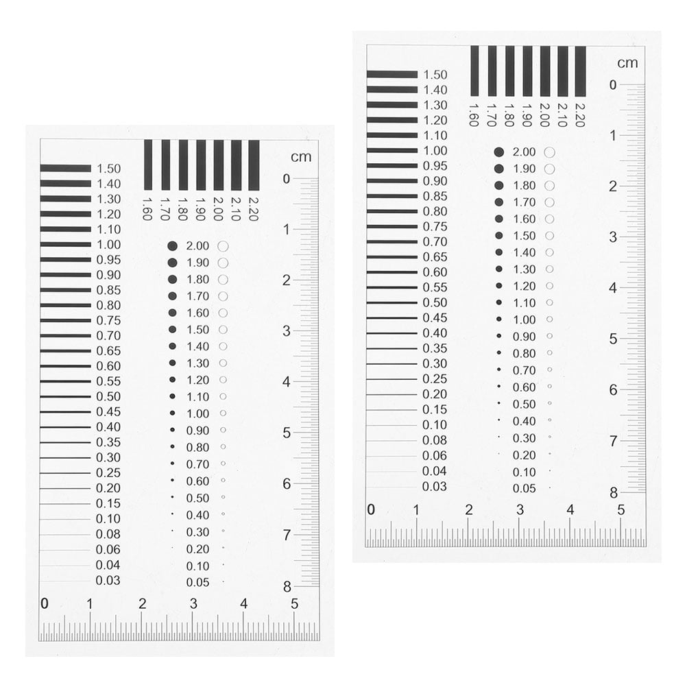 FRCOLOR 2 Pcs High-Precision Crack Width Gauge Transparent Measurement ...