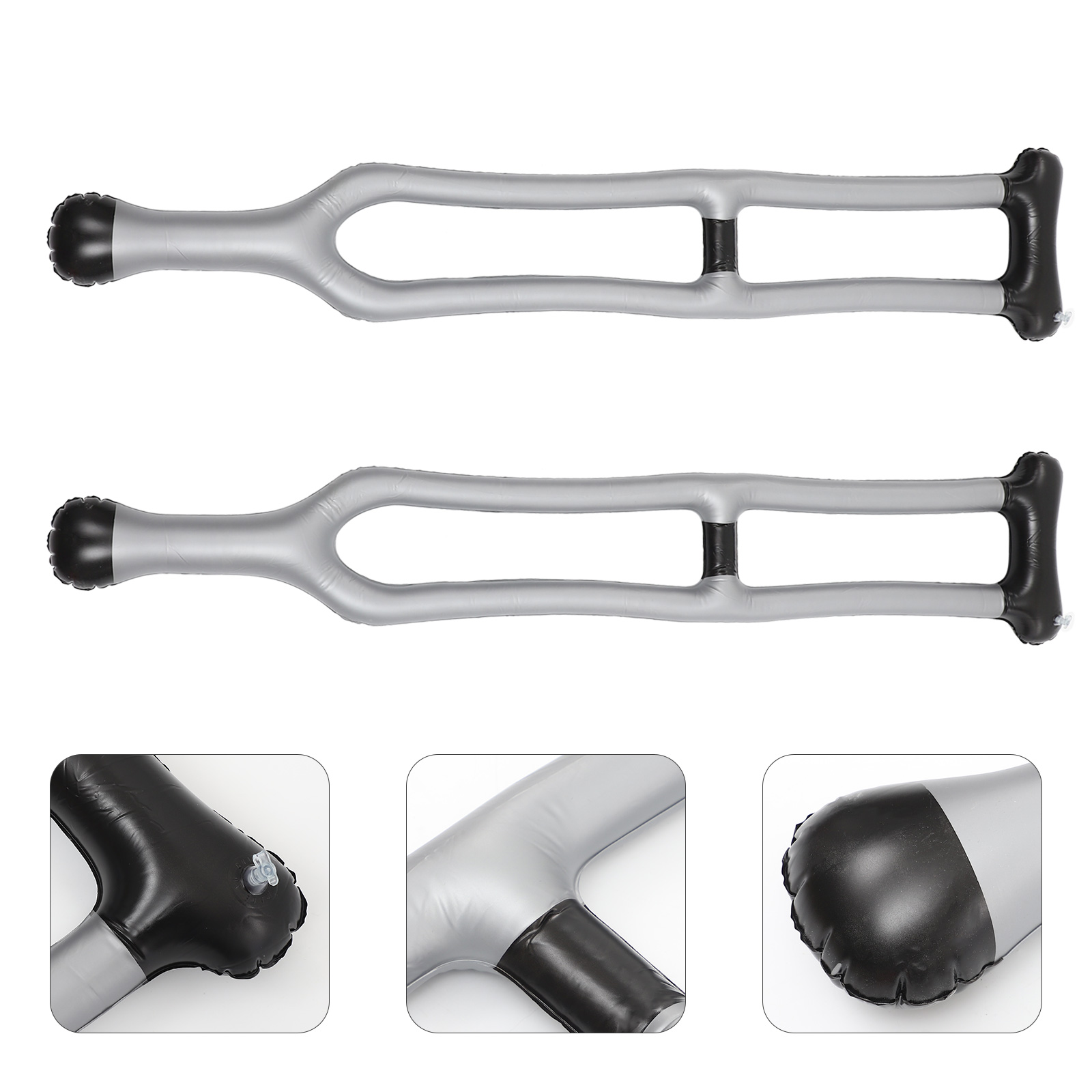 WRISTBIQUE Inflatable Walker Toys PVC Grey Inflatable Crutch For Walker ...