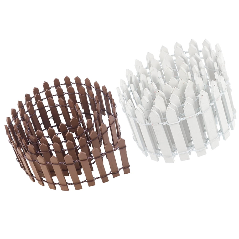 FRCOLOR 2 Pcs Mini Fence Miniature Fairy Garden Accessories Outdoor ...