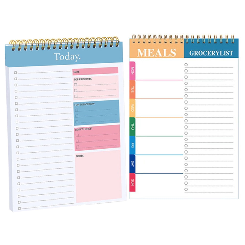 FRCOLOR 2 Pcs Planning Daily Planner Notepad School Memo Pads 2023-2024 ...