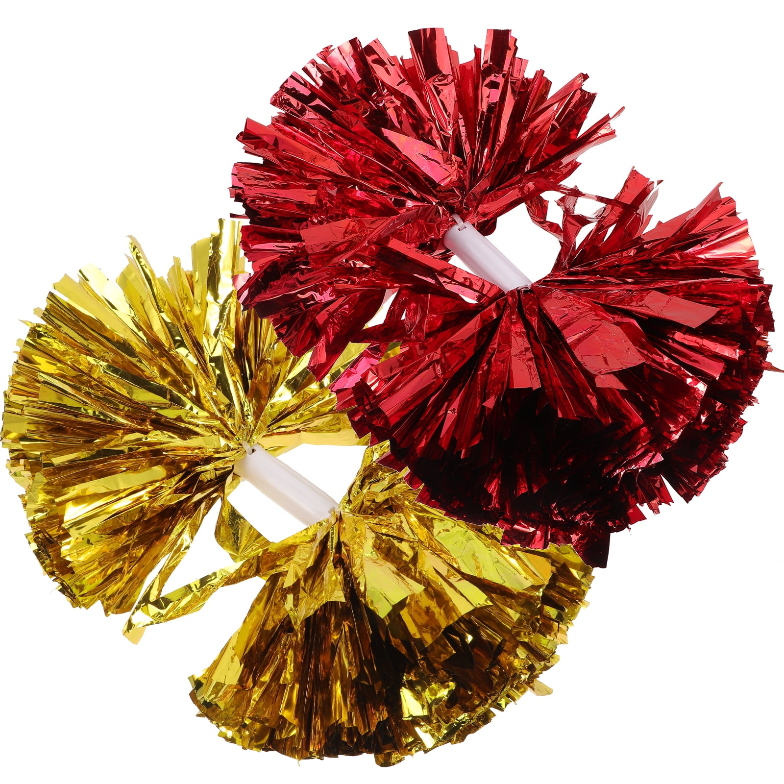 FRCOLOR Cheerleader Pom Poms Made of Plastic for Game Playing Assorted ...