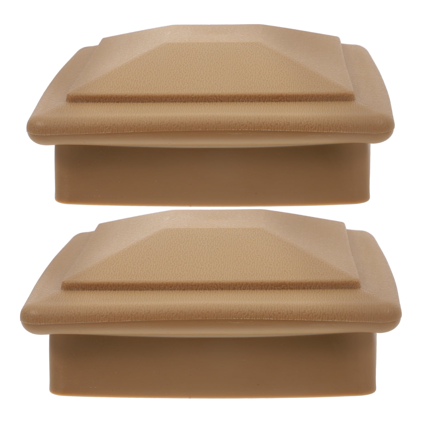 FRCOLOR 2 Pcs Pyramid Pvc Vinyl Posts Top Caps Fences Finials Deck Post ...