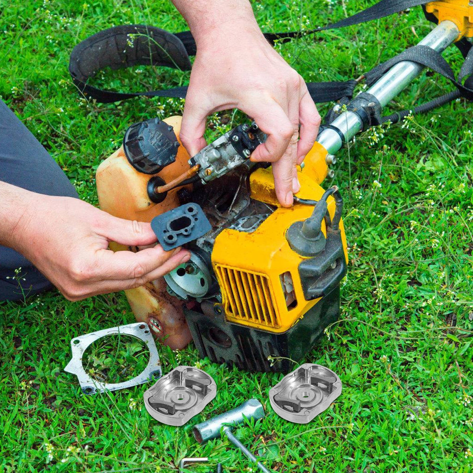 FRCOLOR 2 Pcs Recoils Pull Starter Start Cog Pawl Claw Pulley Aluminum Pull Start Pawl Gear ...