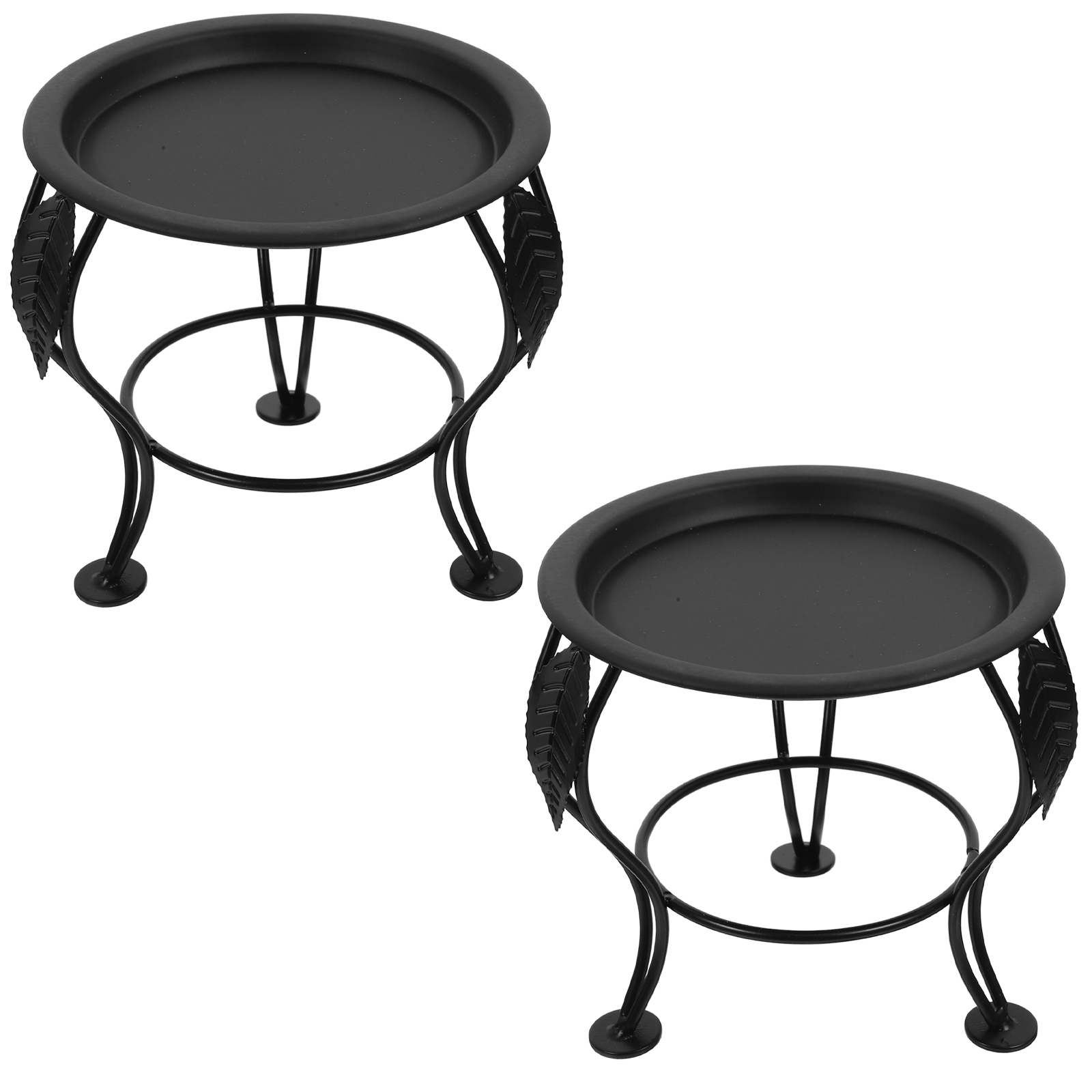 FRCOLOR 2 Pcs Reflective Ball Bracket Round Plant Shelf Large Indoor ...