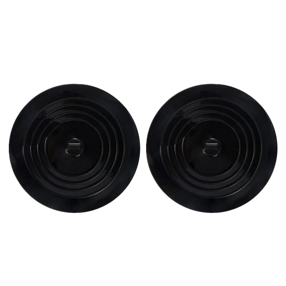 FRCOLOR 2 Pcs Sink Plug Tub Drain Stopper Bathtub Water Trough Black ...
