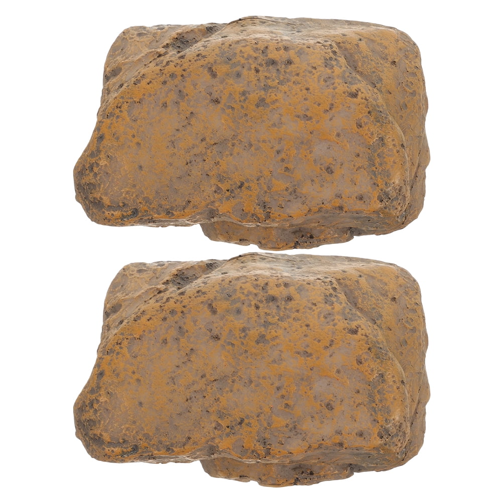 FRCOLOR 2 Pcs Stone Key Box Latch Rock Hiders outside Hidden Holder ...