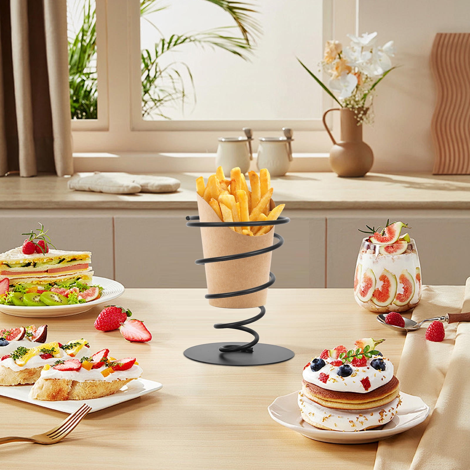 FRCOLOR 2 Pcs Storage Ice Cream Display Stand Cone Ice Cream 16.70X12 ...