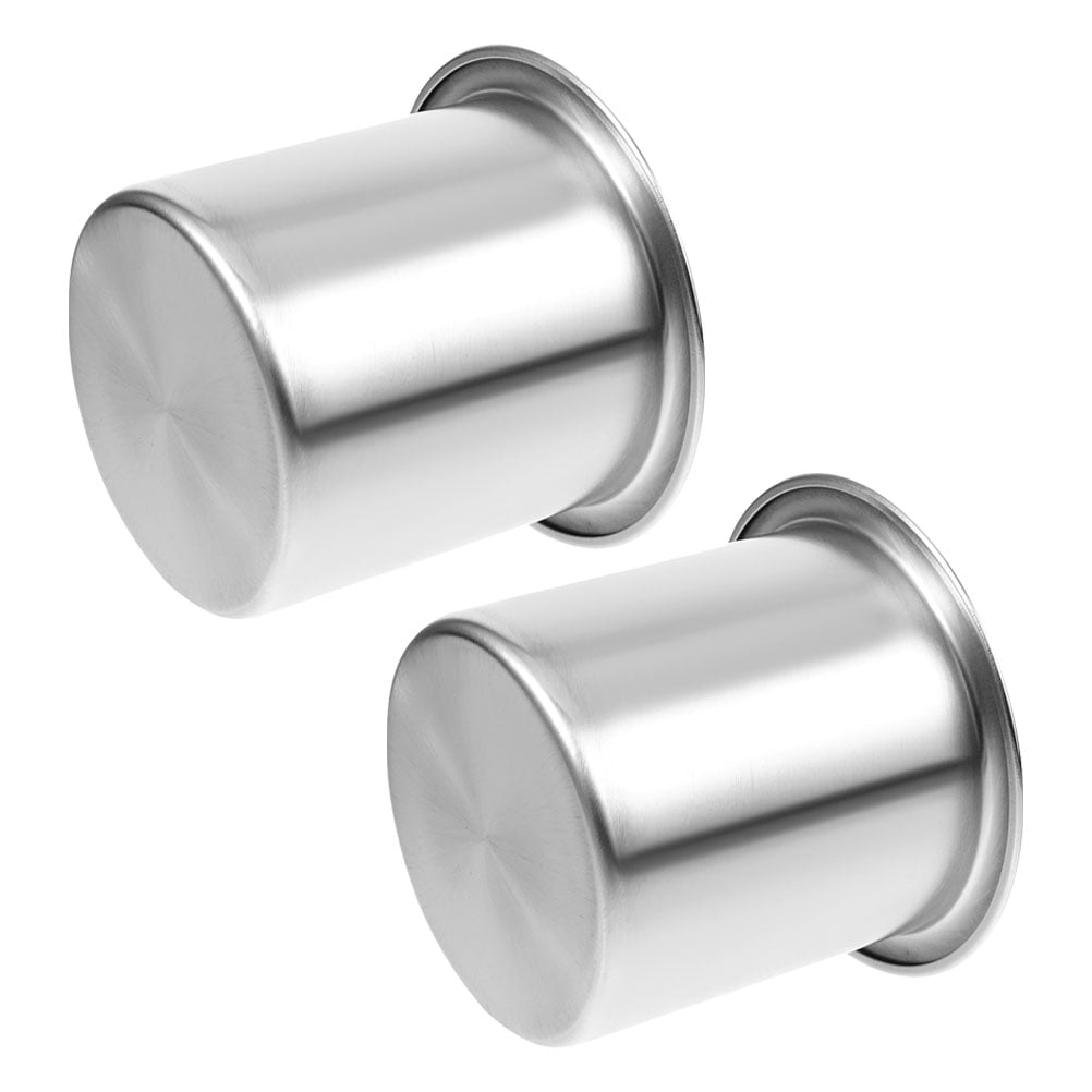 FRCOLOR 2 Pcs Universal Car Cup Holder Organizer Stainless Steel Drinks ...