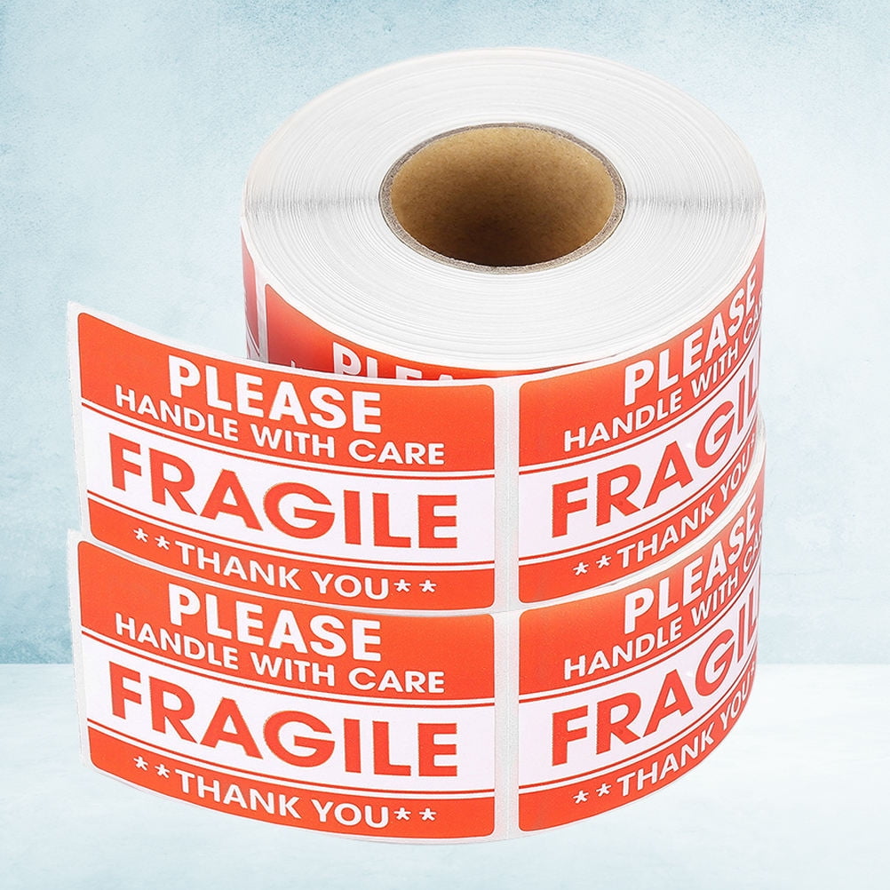 FRCOLOR 2 Roll Fragile Labels Safe Transportation Stickers - Walmart.com