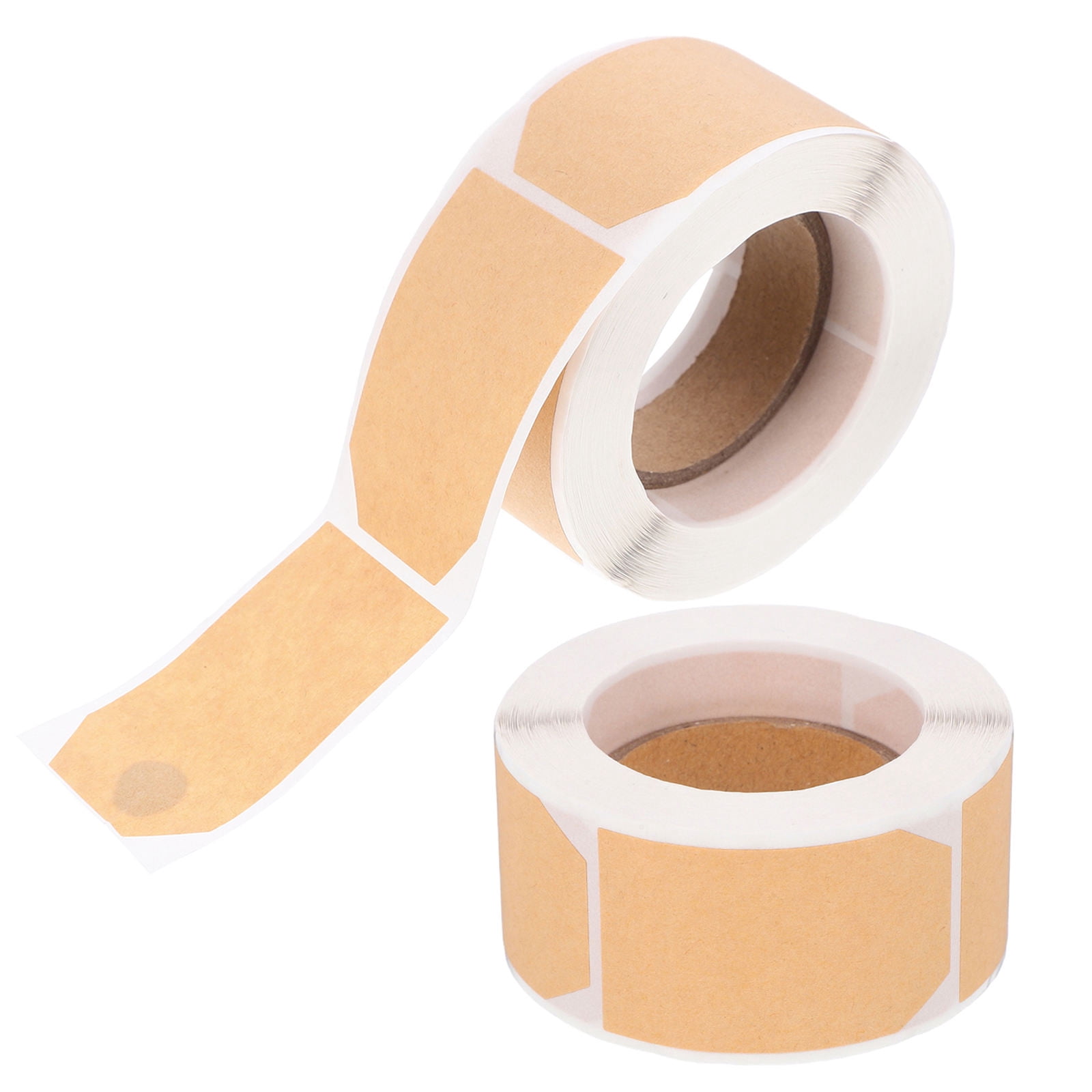 FRCOLOR 2 Rolls Kraft Paper Label Tape Labels Kitchen Gift Tag Stickers ...
