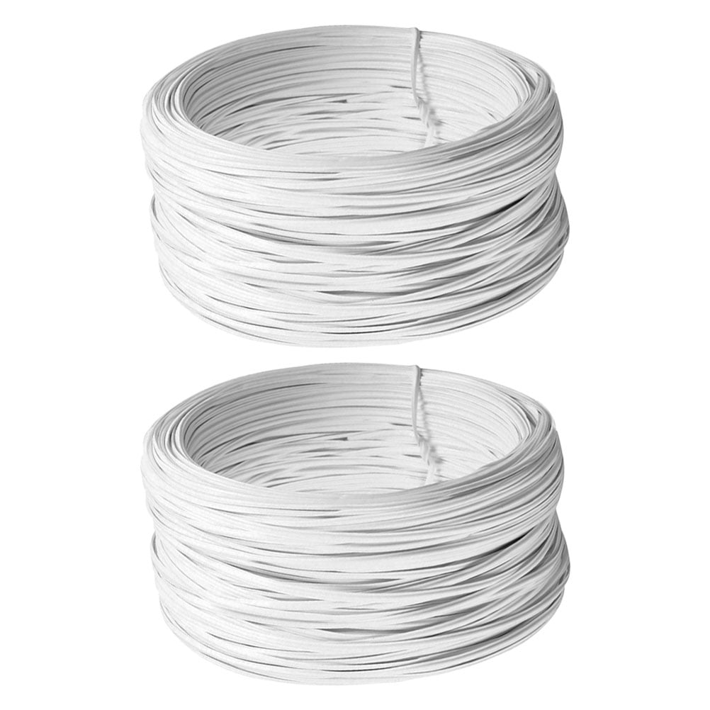 FRCOLOR 2 Rolls PVC Coated Wire Binding Garden Wire Binding Iron Wire ...