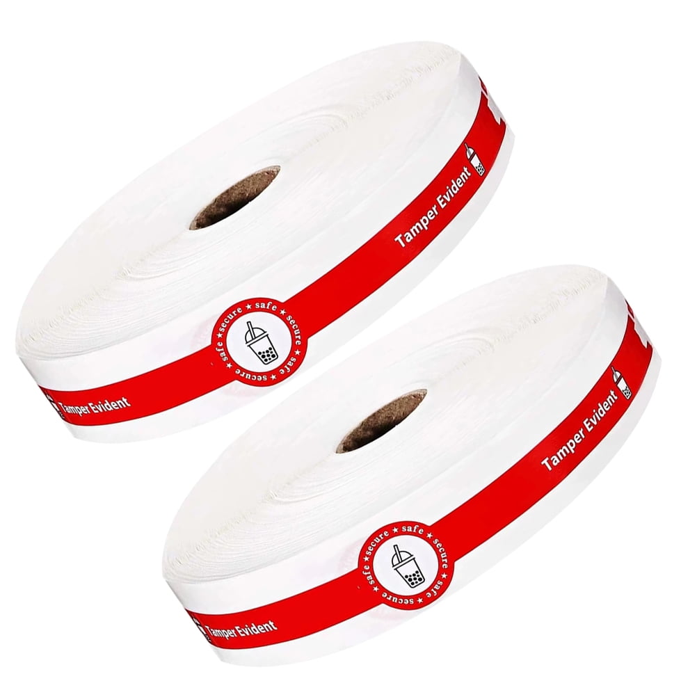 FRCOLOR 2 Rolls Tamper Seals For Drink Caps Secure Sealing Stickers ...