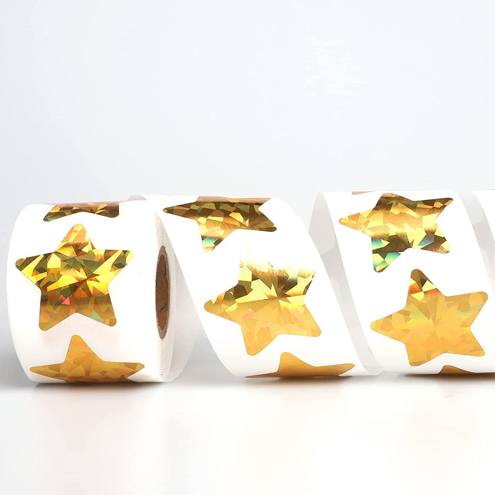 FRCOLOR 2 Rolls of Self-adhesive Sealing Label Stickers Star Shaped ...