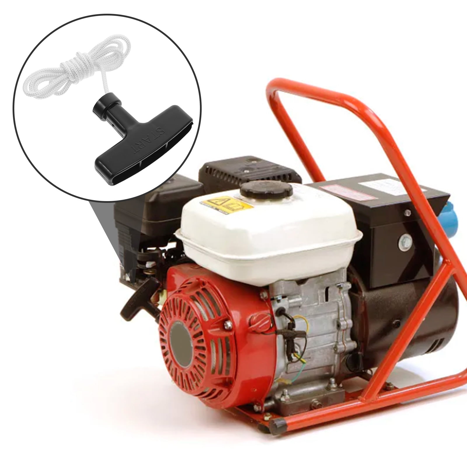 FRCOLOR 2 Set Lawn Mower Pull Cord Handle and Chainsaw Starter Rope ...